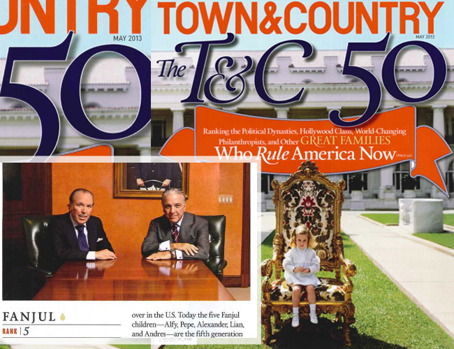 Town & Country name the Fanjul family #5 "most enduring" dynasty in the ...